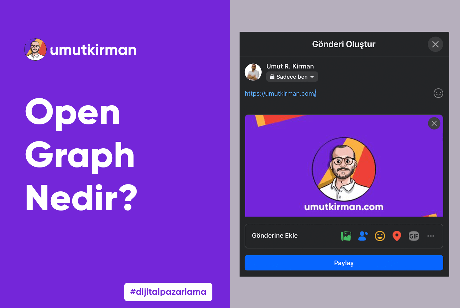 (2024) Open Graph nedir? Açık Grafik Protokolü - Umut Kirman